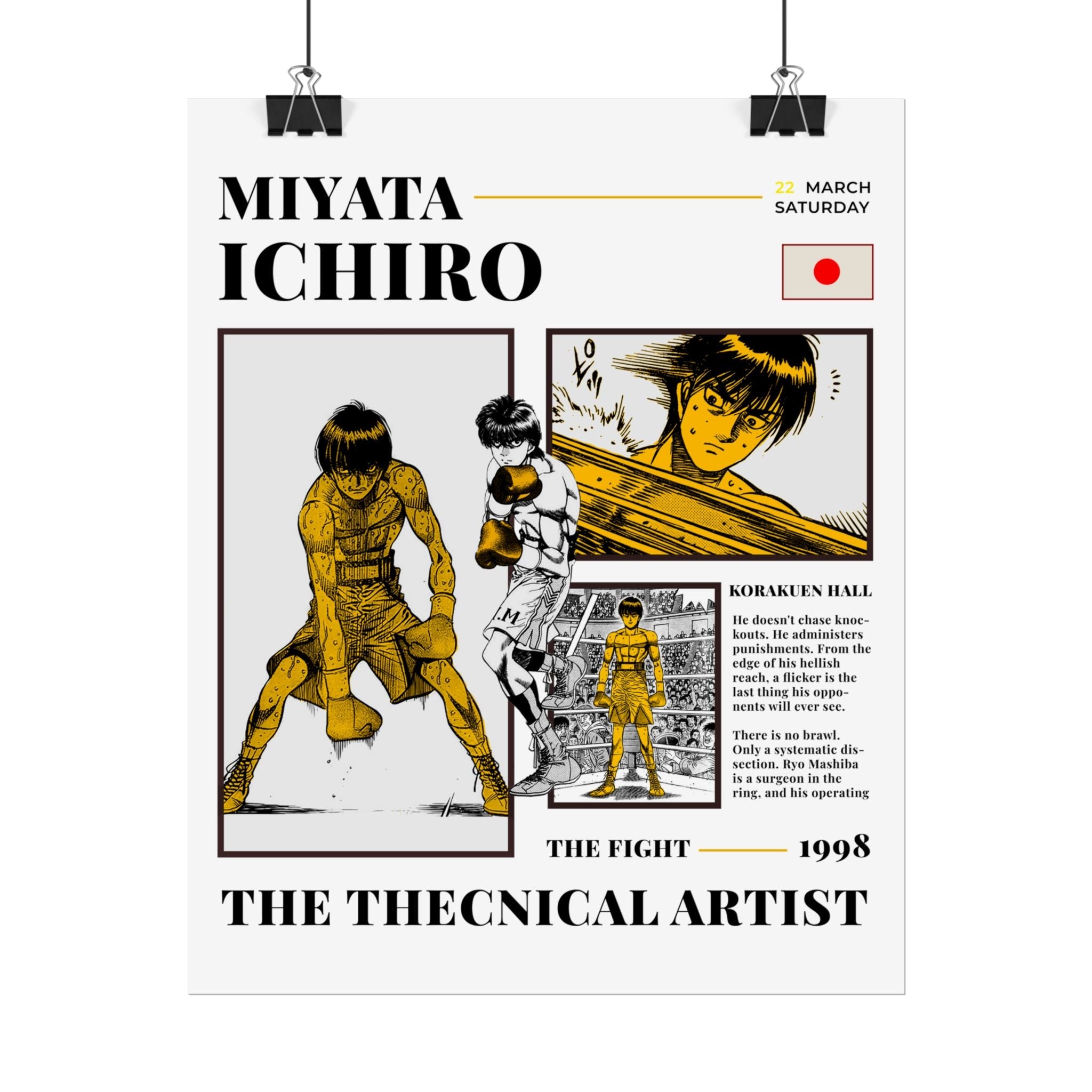 Vintage Rolled Posters - Miyata Ichiro - Hajime no Ippo – Senkai Project
